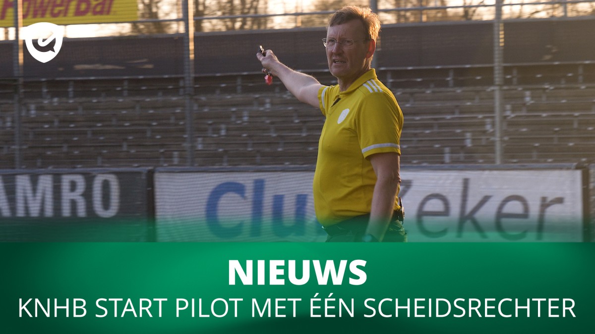 KNHB start experiment: nog maar één scheids bij oudere jeugd - Eyecons