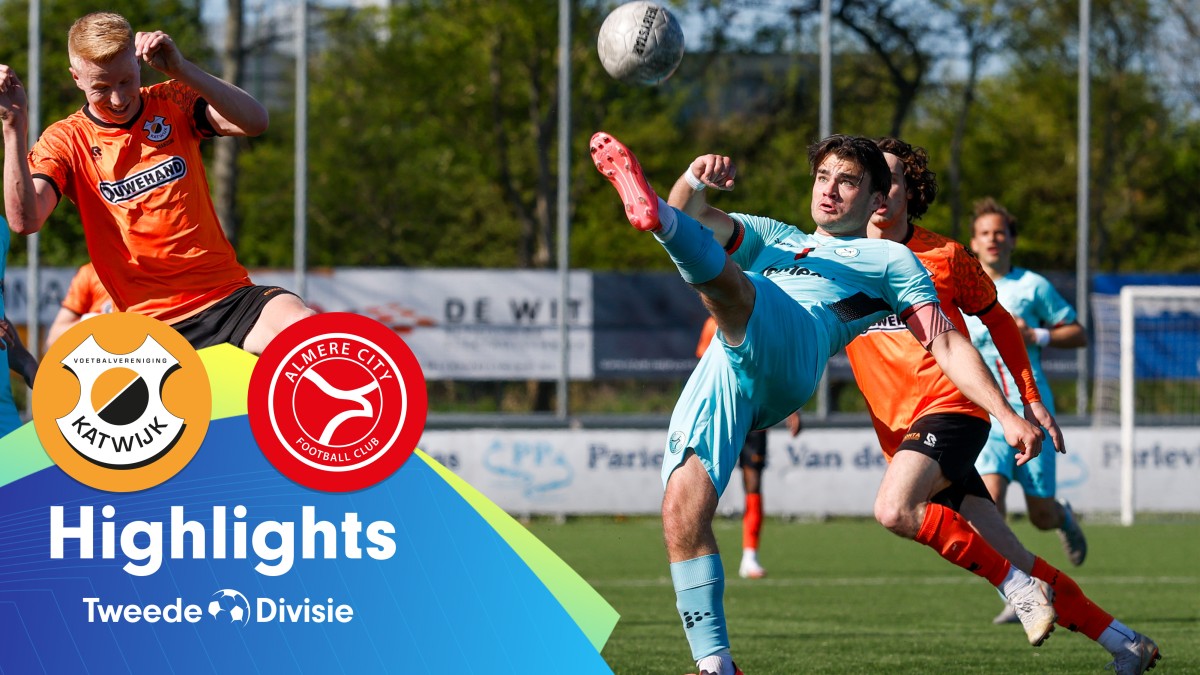 😱 Beloften VERRASSEN ook Katwijk! | Highlights VV Katwijk- Jong Almere ...