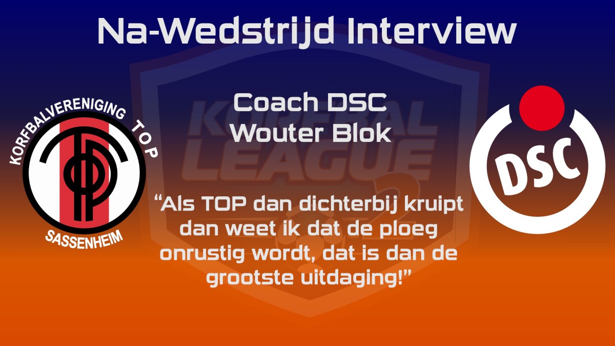 Wouter Blok na TOP/IAA fresh tegen DSC - Eyecons