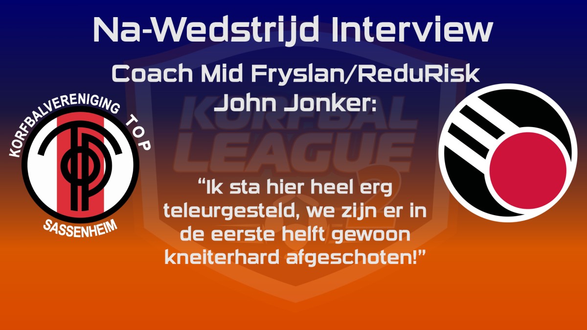 John Jonker na TOP/IAA fresh tegen Mid-Fryslân/ReduRisk - Eyecons