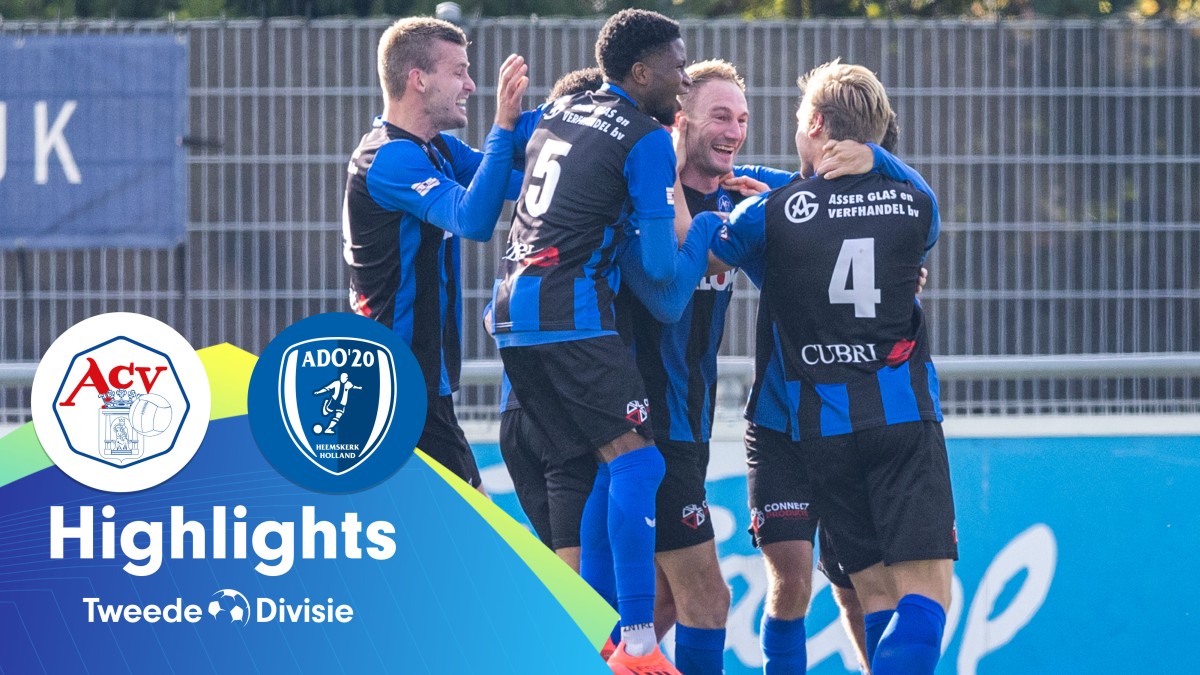 ADO '20 met 10 MAN! | Highlights ACV Assen - ADO '20 - Eyecons