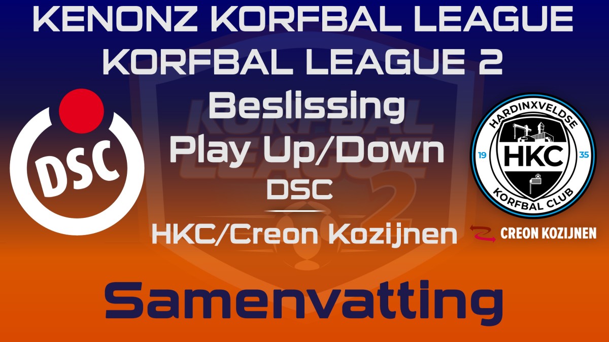 Samenvatting finale: DSC - HKC/Creon Kozijnen - Eyecons